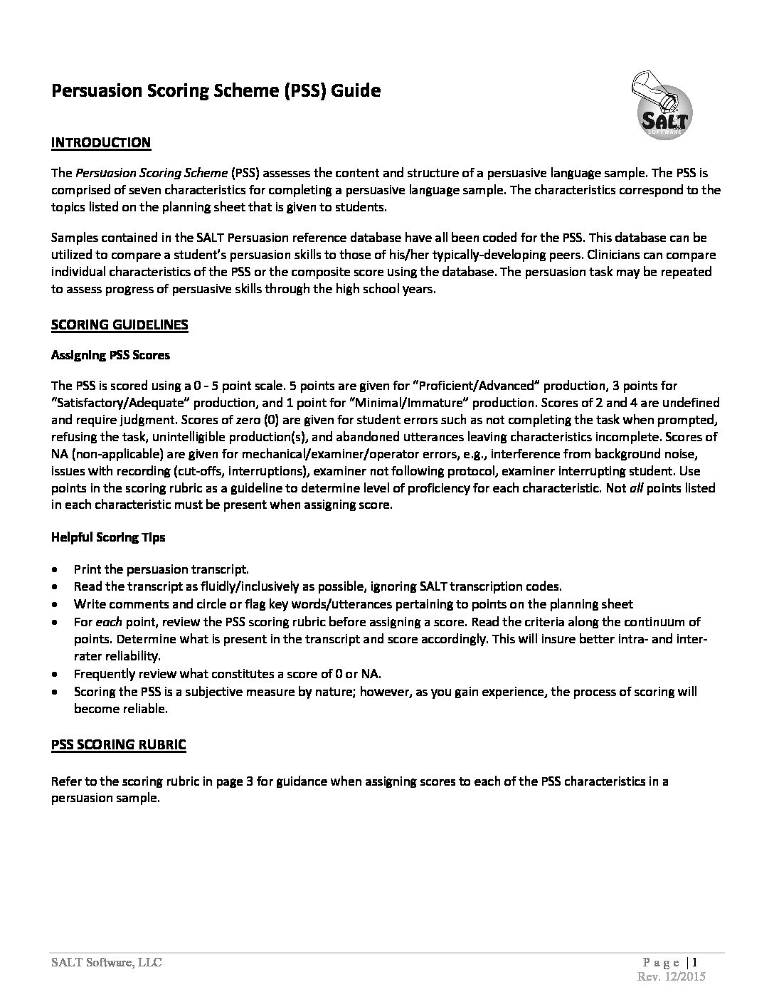 PSS_Scoring_Guide | Marleen Westerveld